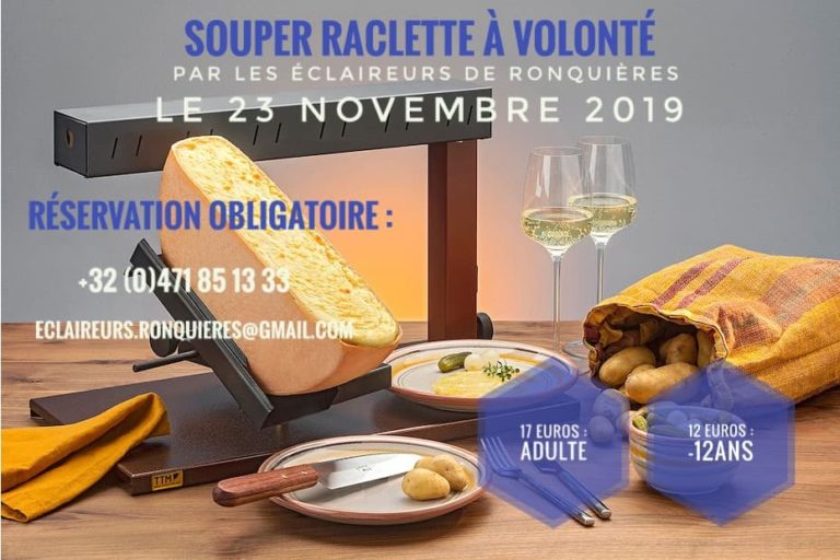 燎Souper raclette à volonté! 燎 – Scouts de Ronquières